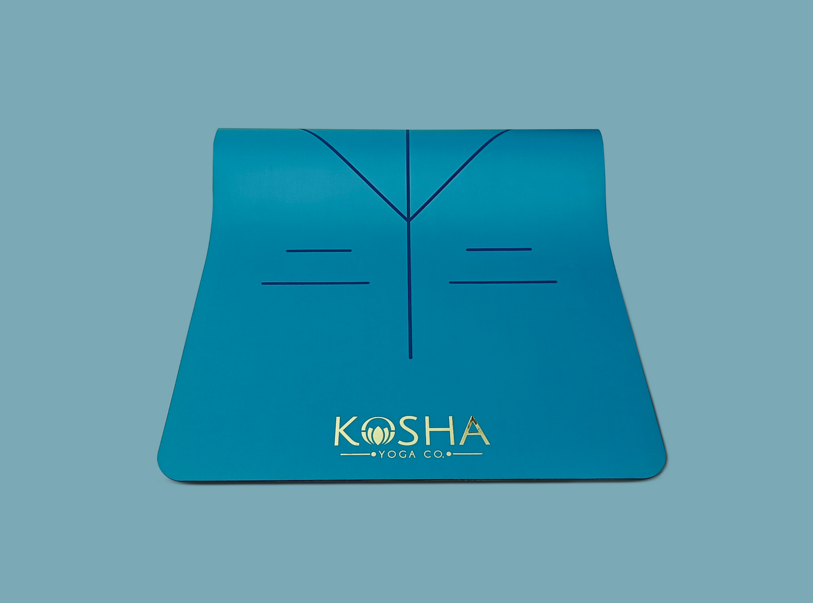 Pure Align Yoga Mat | Alignment Yoga Mat | Kosha Yoga Co.