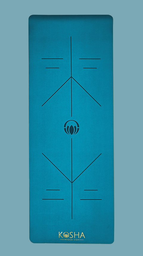 Pure Align Yoga Mat | Alignment Yoga Mat | Kosha Yoga Co.